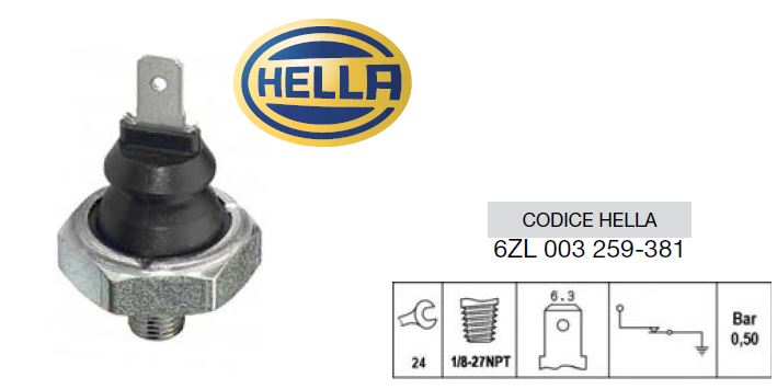 Sonde pression huile hella 6zl003259-381 / john deere at85174 + ar27977 ...