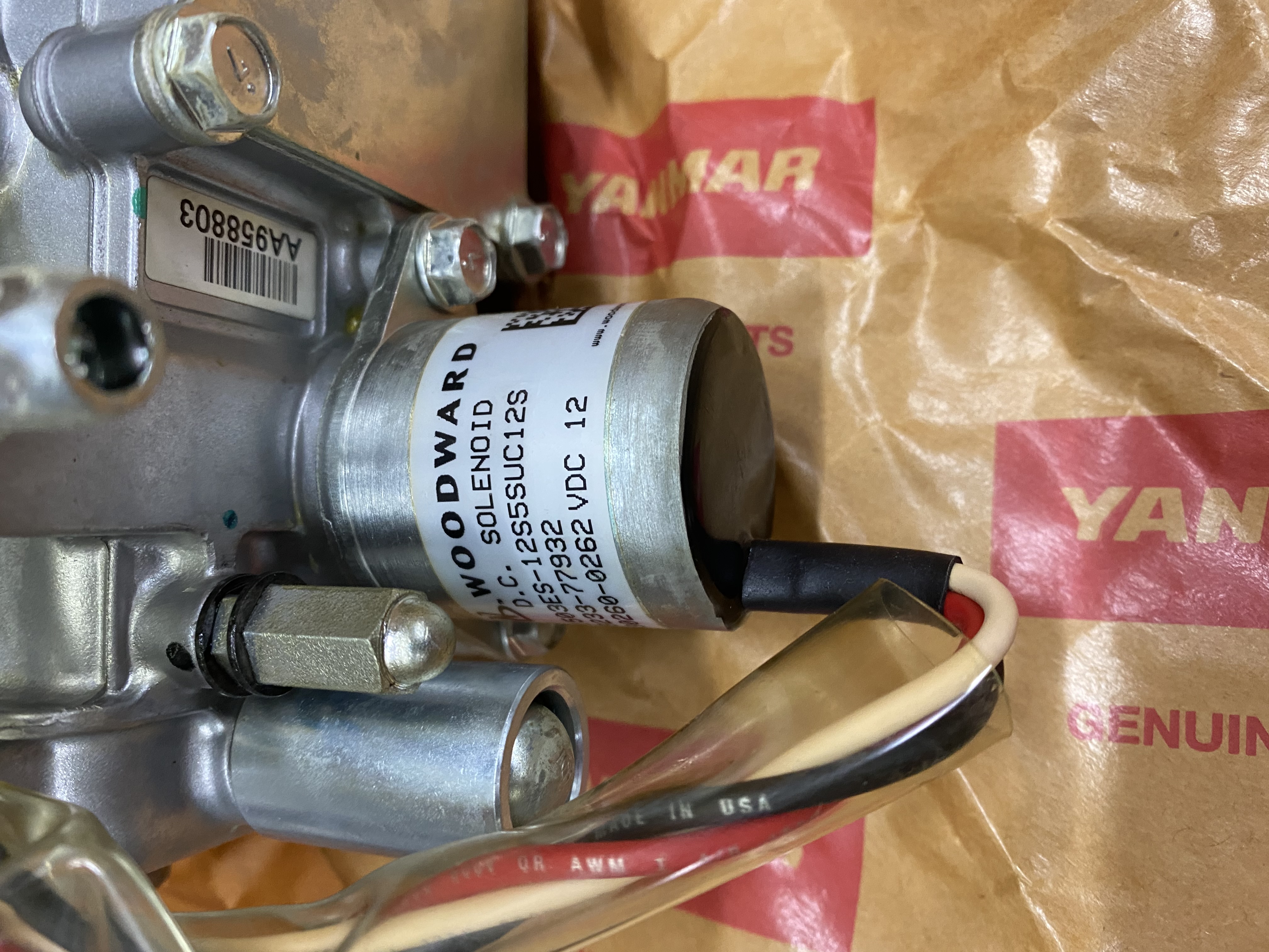 Pompe injection yanmar 729236-51351 / avec solenoid yanmar 119233-77932 ...