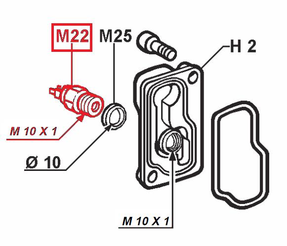 Sonde huile 15ld225 15ld315 15ld350 15ld400 15ld440 lombardini ...