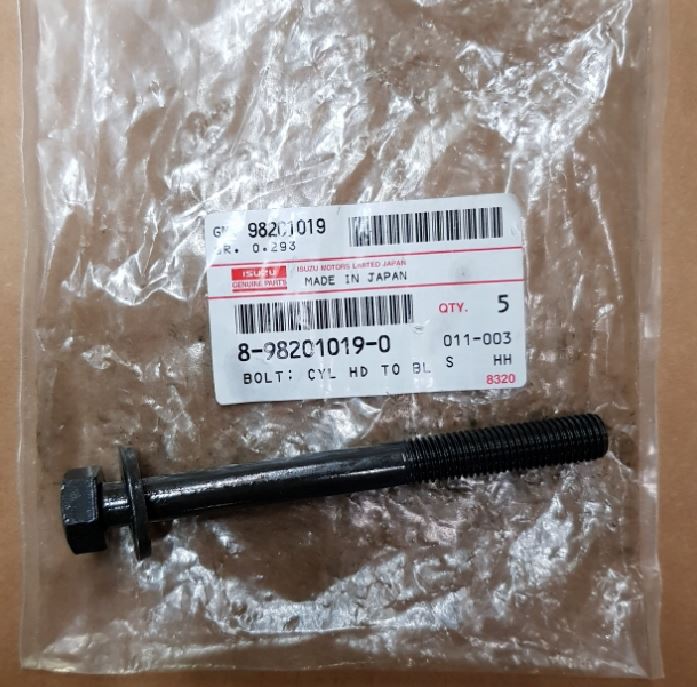 Isuzu 8-98201019-0 - vis de culasse isuzu 4jj1 - isuzu 8982010190