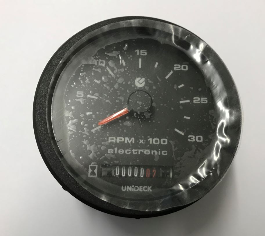 Compte-tours avec horamètre 12v/24v electrique ø85mm 0÷3000 tours ...