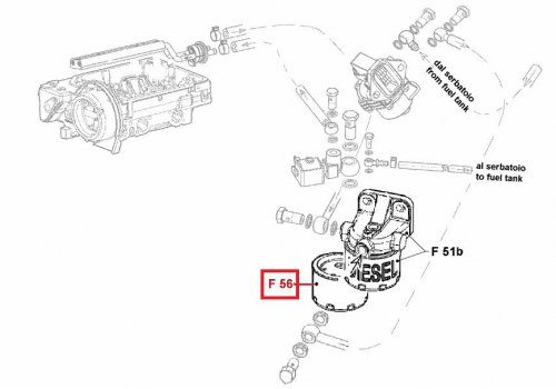 Fuel filter 2175288 lombardini 3ld450 3ld510 3ld511 6ld325 6ld326 ...
