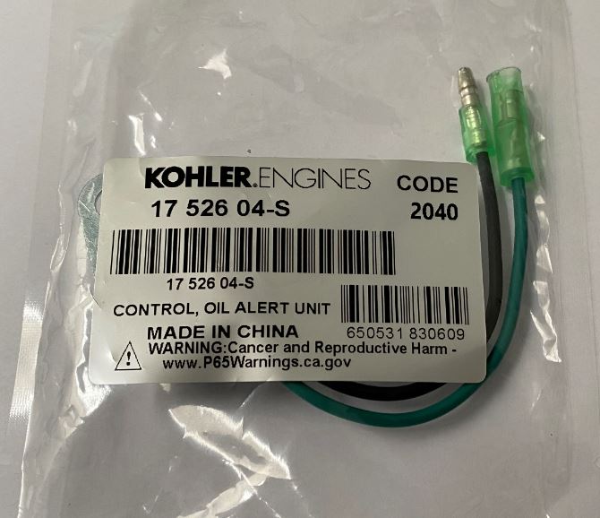 Control, oil alert unit kohler engines 17 526 04-s